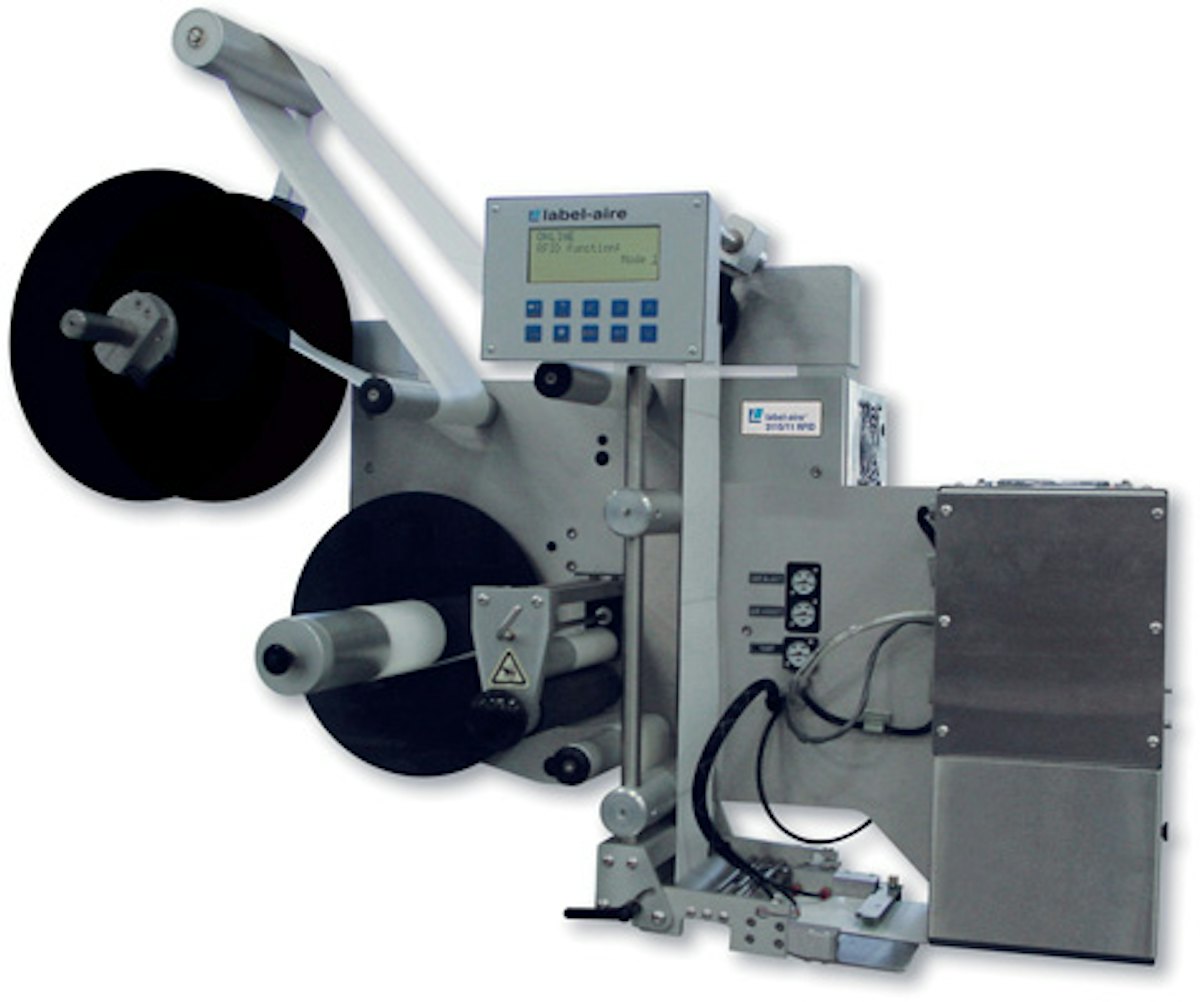 Label-Aire: RFID air-blow applicator From: Label-Aire | Packaging World