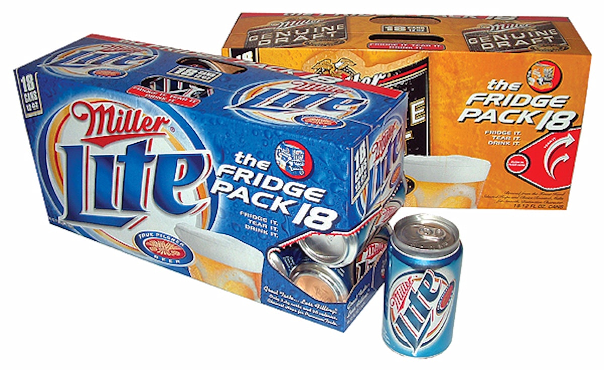 Miller puts more beer in fridge | Packaging World