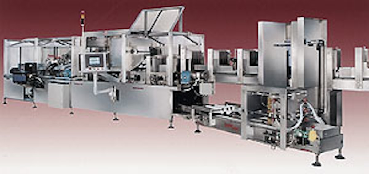 Standard-Knapp: Equipment: Chipboard tray packer/shrink wrapper From ...