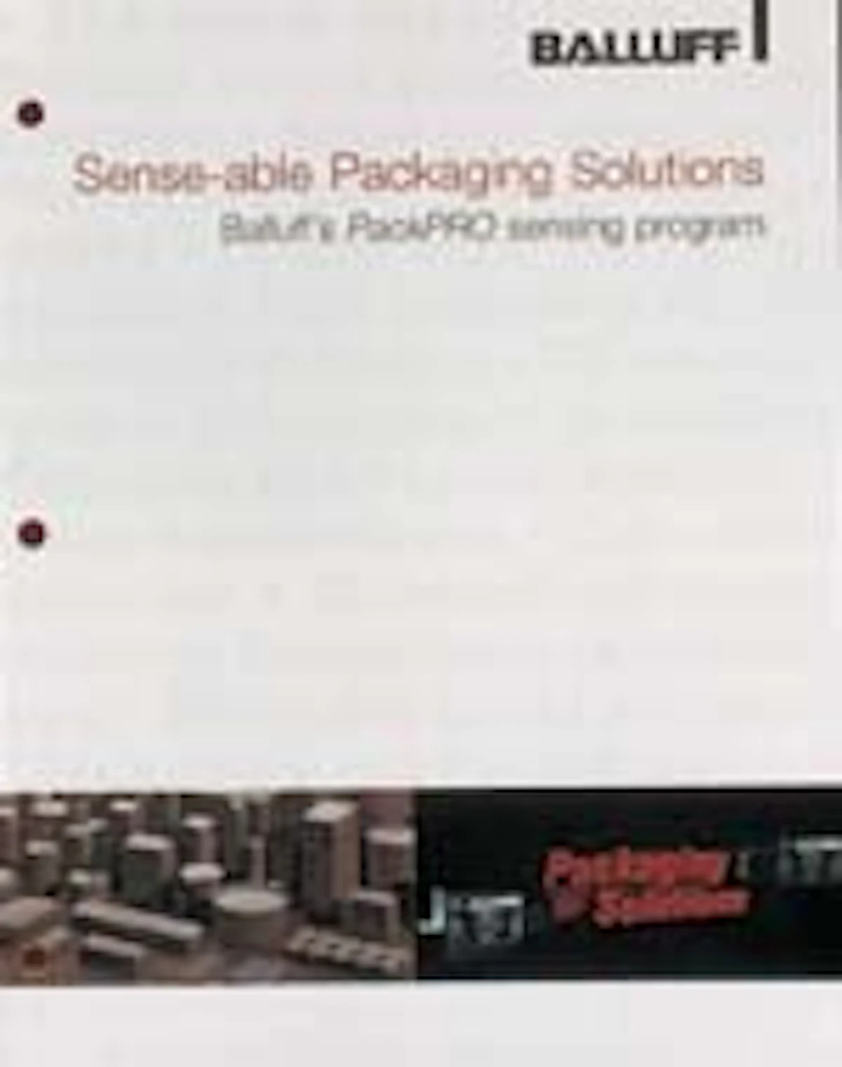 Balluff: Packaging sensors | Packaging World