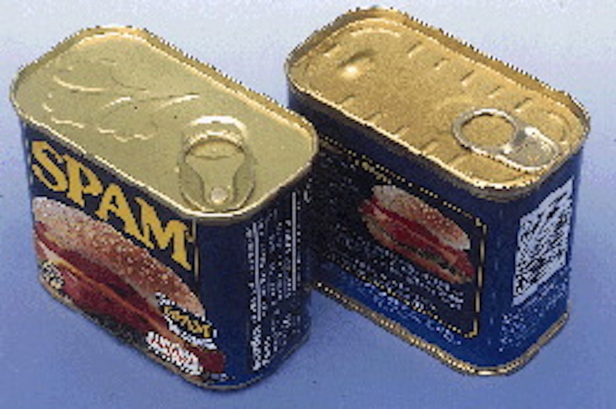 Spam wears two-pc container well | Packaging World