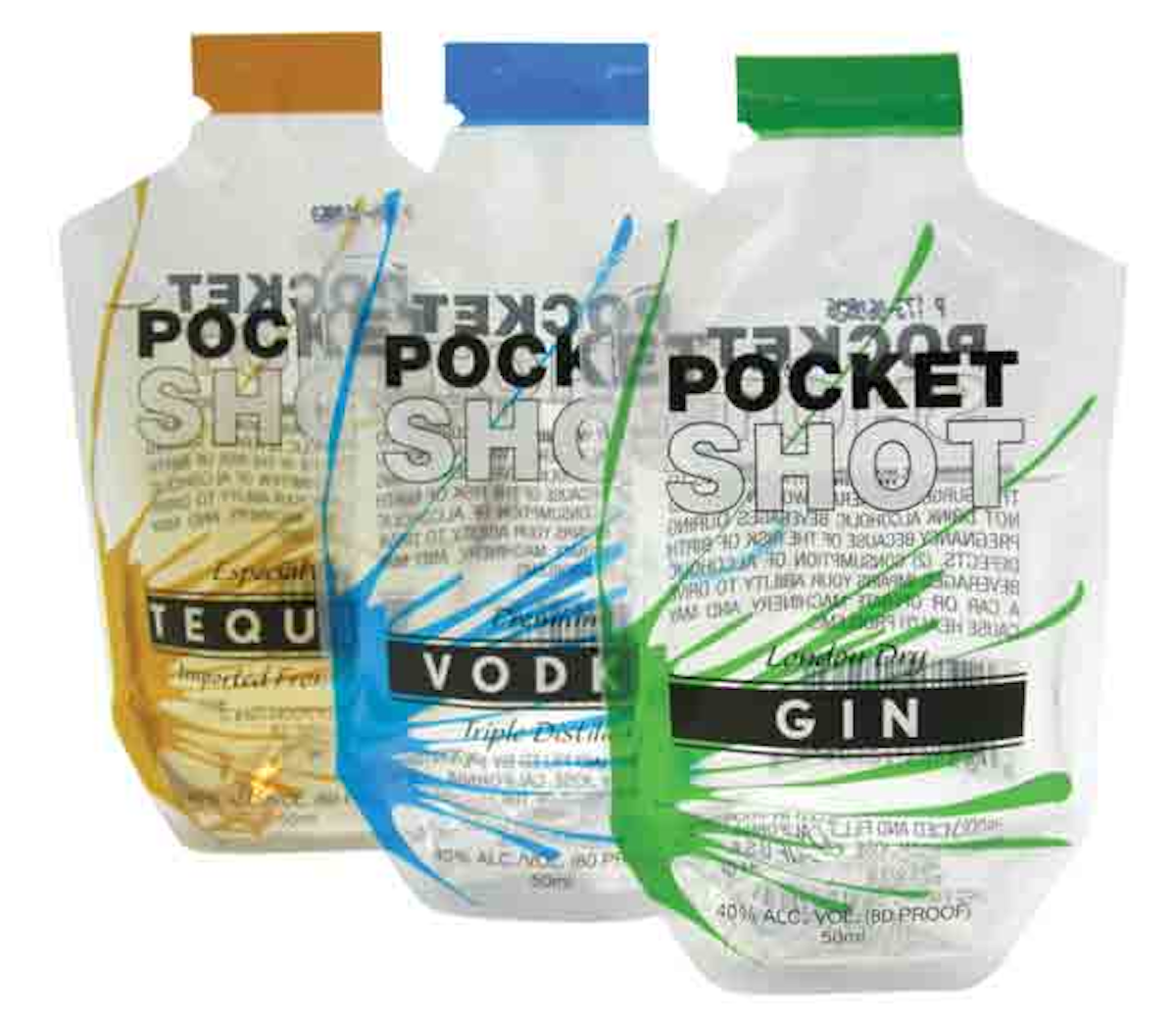 Pocket Shot liquor served in a 'flexible flask' | Packaging World
