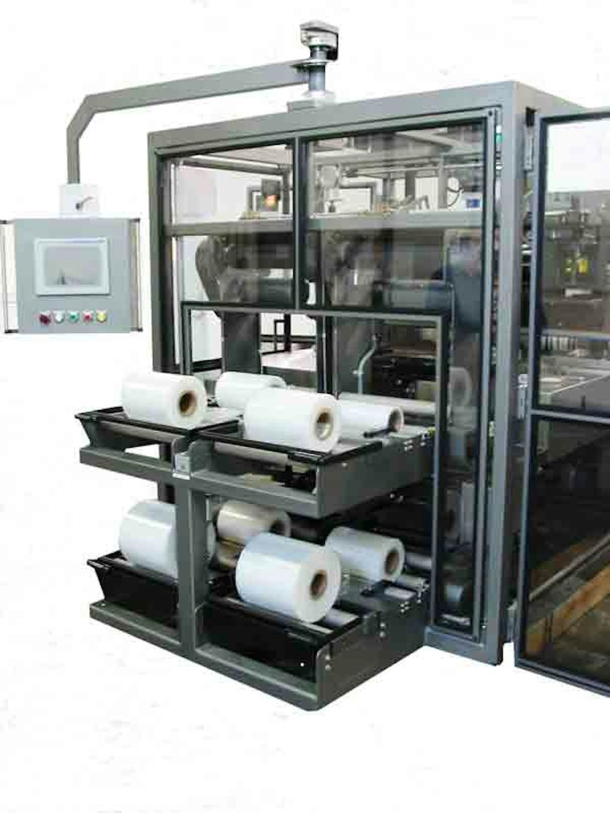 Packaging Machines International: Easy-load film cradles | Packaging World