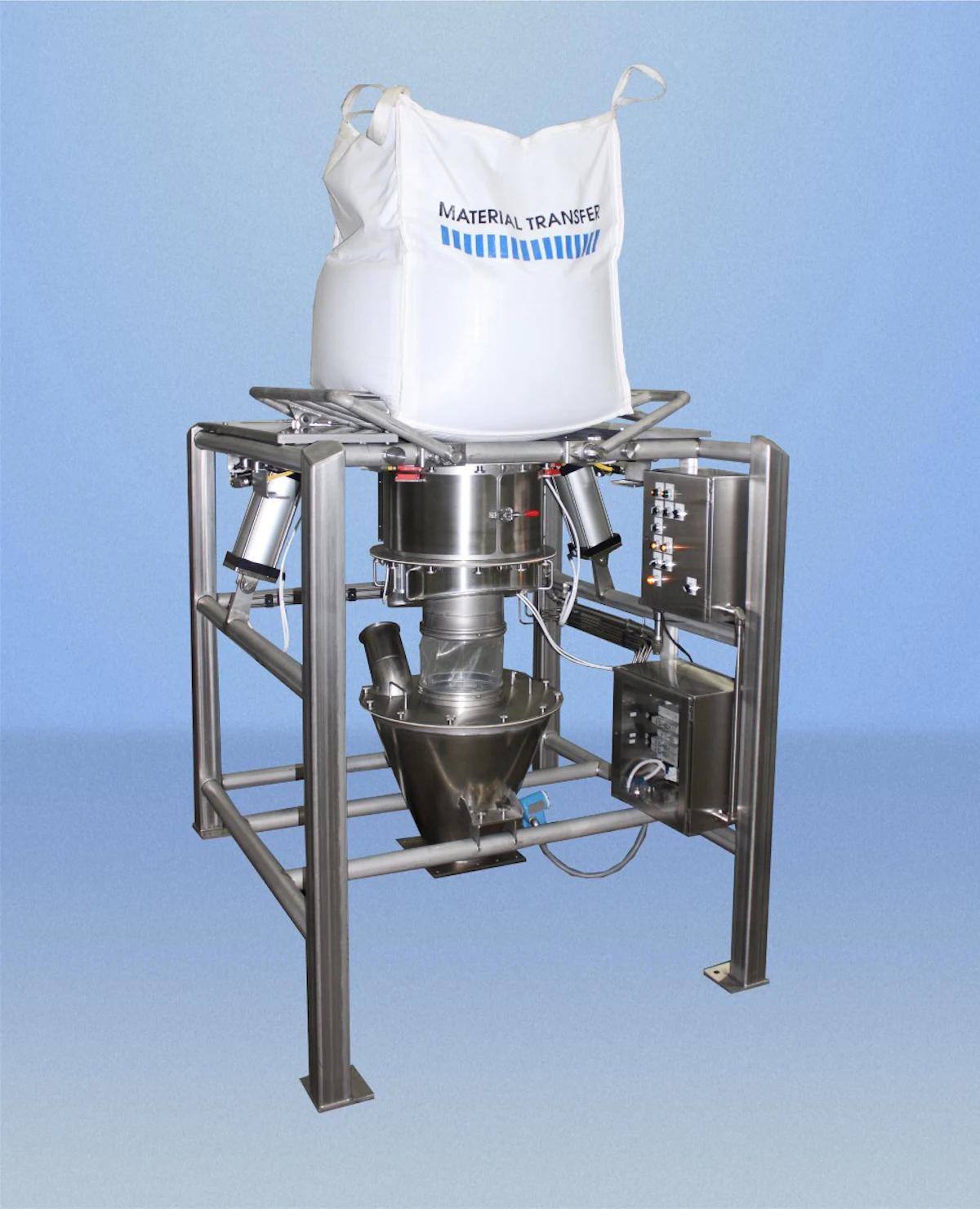 Sanitary stainless steel bulk bag discharging system | Packaging World