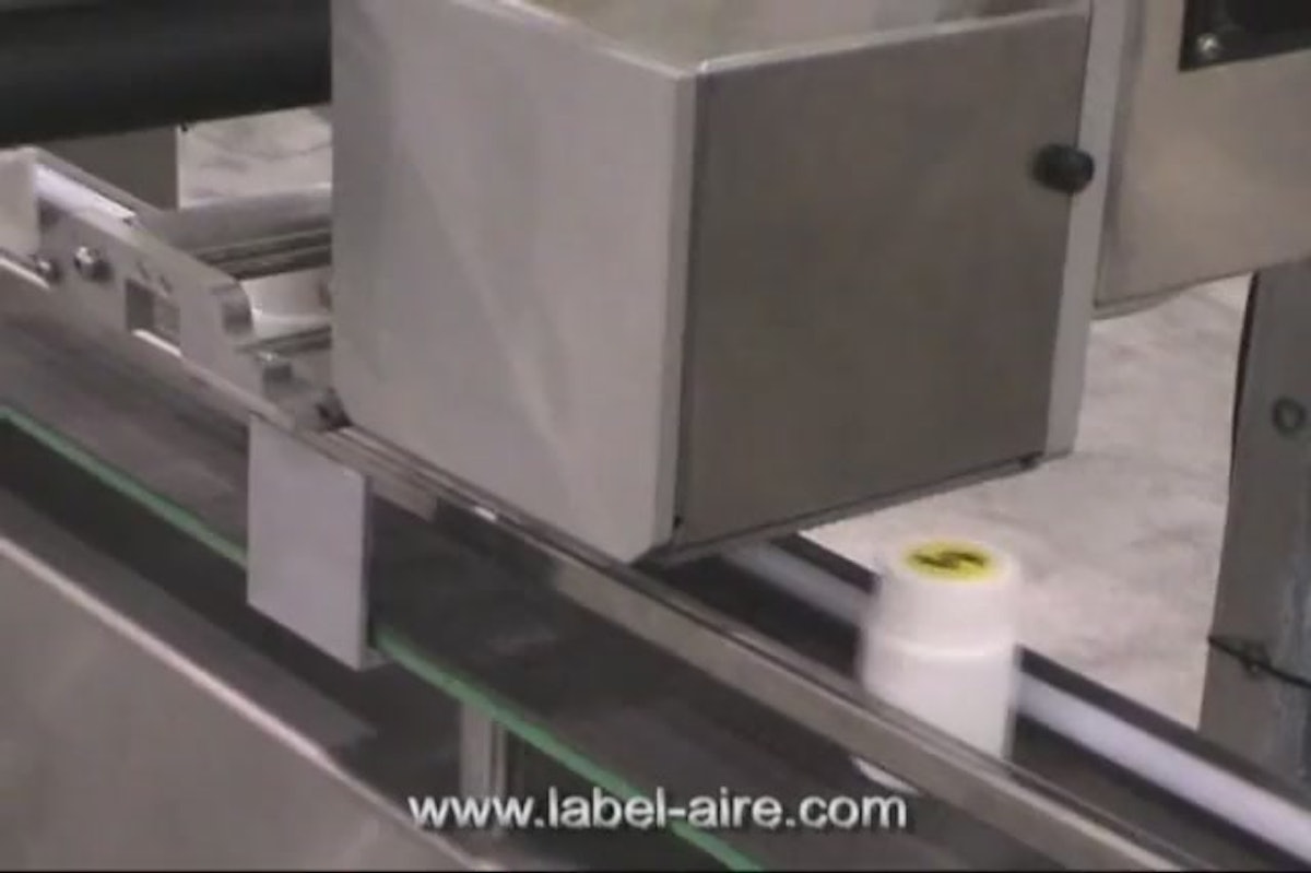 Air-blow label applicator | Packaging World