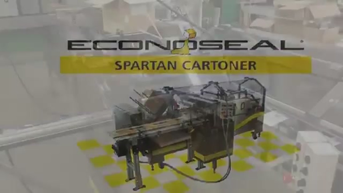 Spartan with collator and bucket conveyor for a reverse tuck carton ...